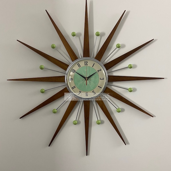 Atomic Starburst Clock - Etsy