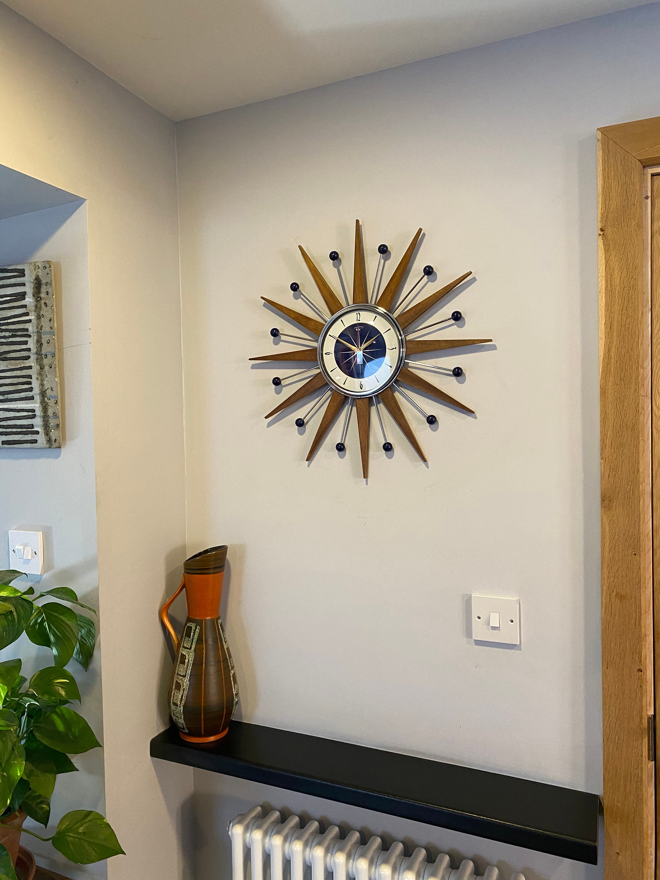 21 Inch Hand Made Mid Century Style Starburst Clock by Royale - Etsy
