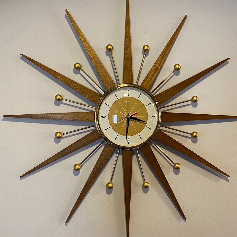 Starburst Clock - Etsy