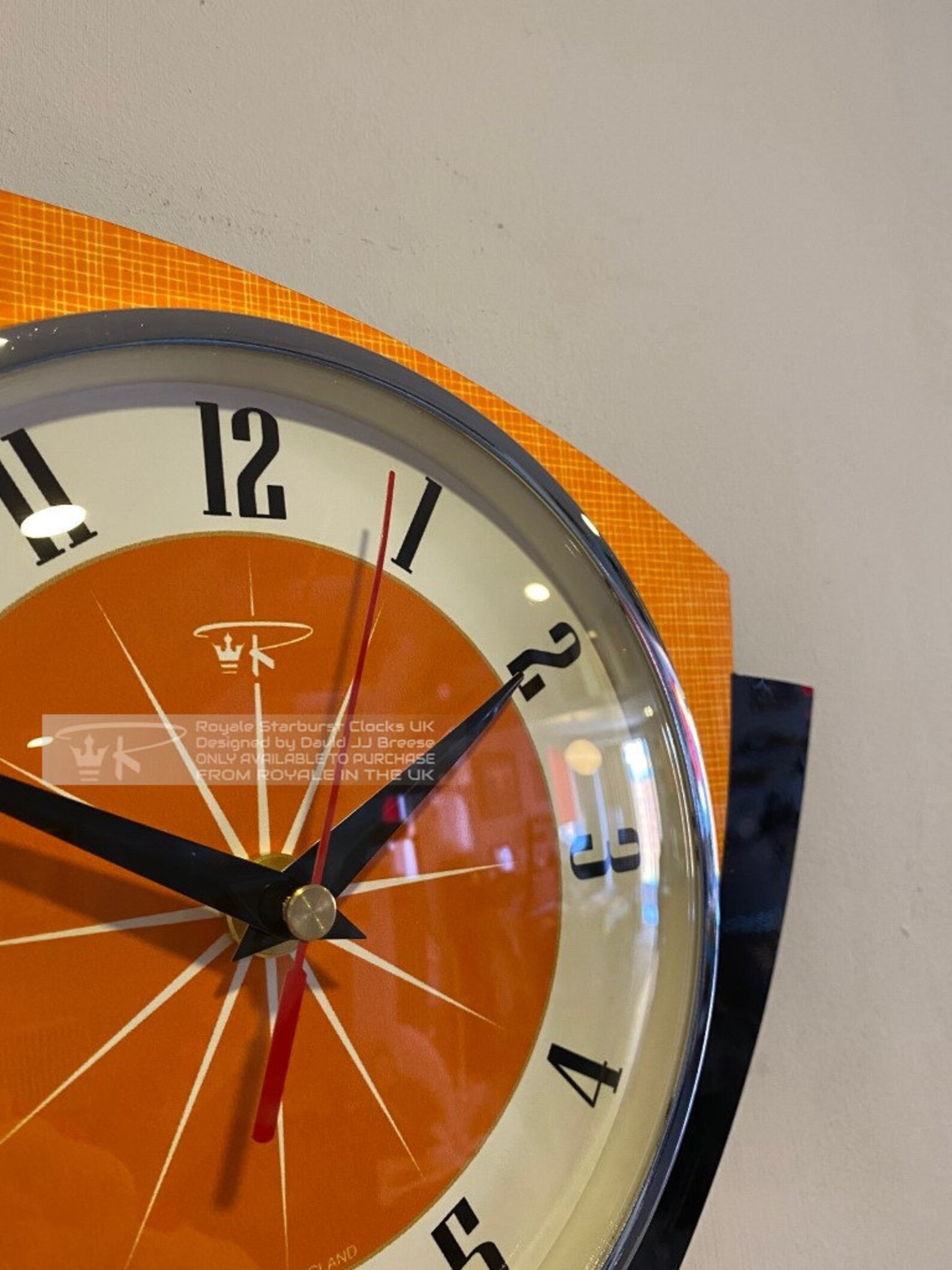 Mid Century Modern Style Royale Laminate Caravan Wall Clock - Etsy