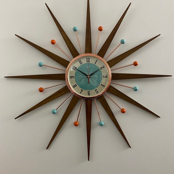 Starburst Clock - Etsy