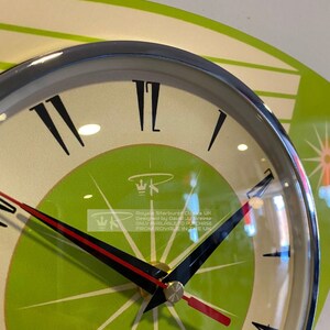 Colour Etched Trianguloid Laminate Caravan Wall Clock From Royale ...