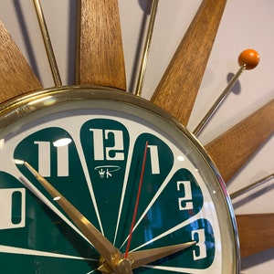 27 Inch Hand Made Mid Century Style Starburst Clock by Royale Medium ...