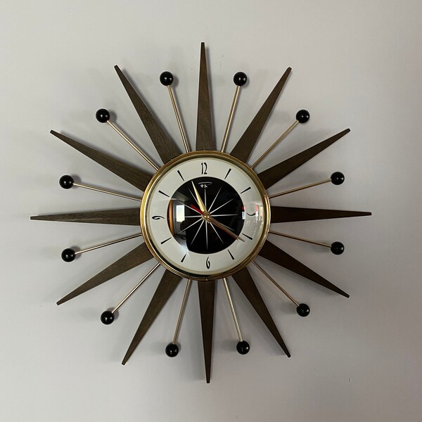 Starburst Clock - Etsy