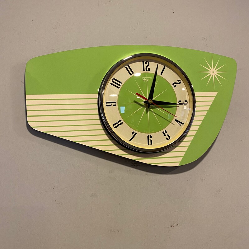 Retro Wall Clock - Etsy UK