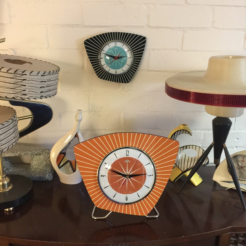 Mcm Desk Clock - Etsy