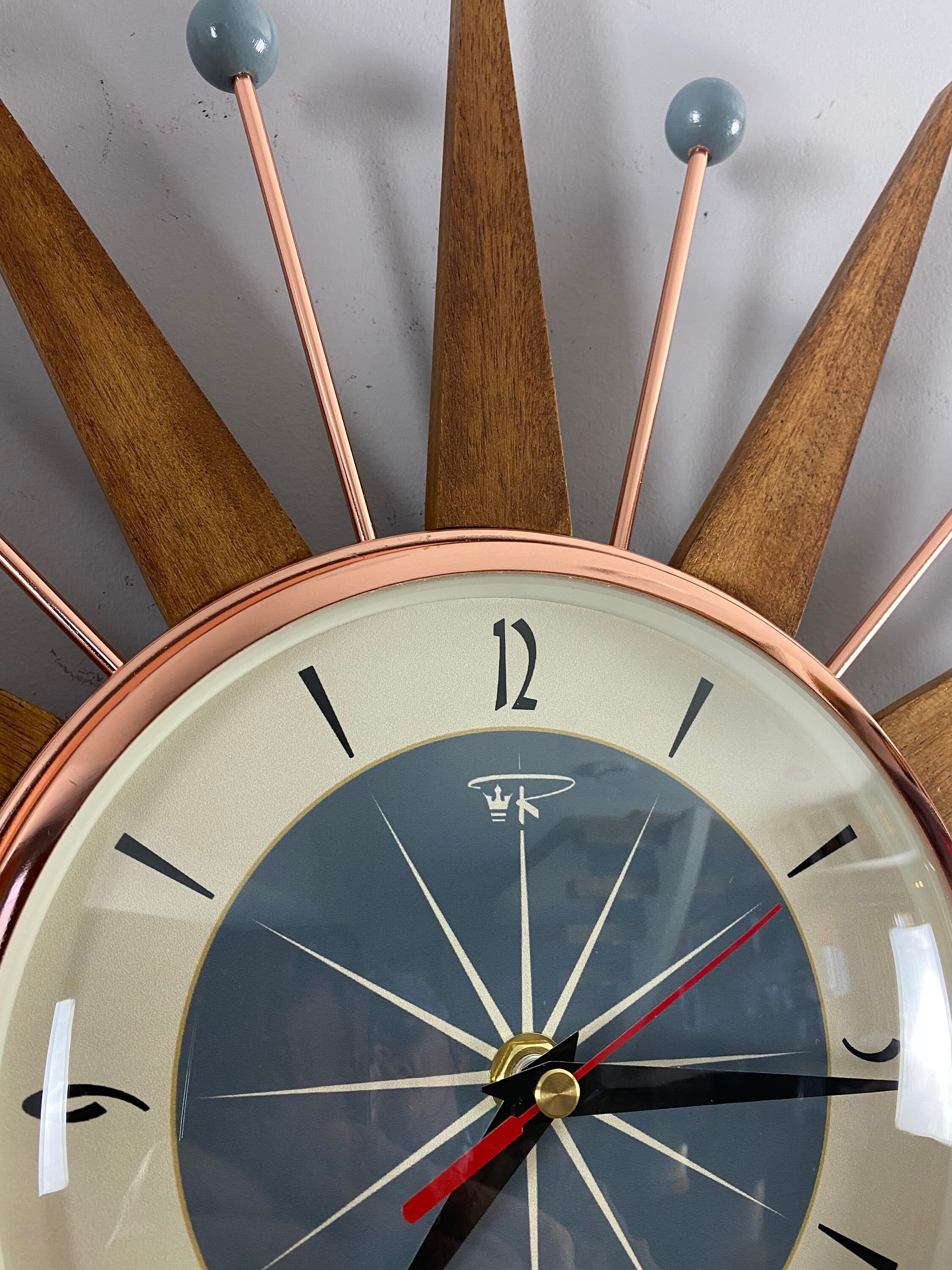 21 Hand Made Mid Century Style Starburst Clock by Royale | Etsy
