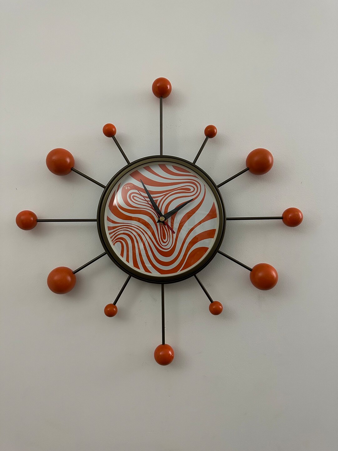 British Made Silent Ball Burst Clock by David Breese for Royale Funky ...