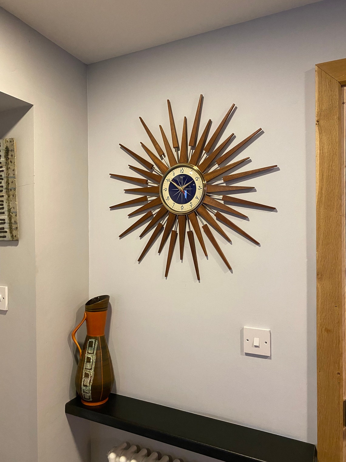 Large 27 Hand Made Mid Century Seth Thomas Style - Etsy