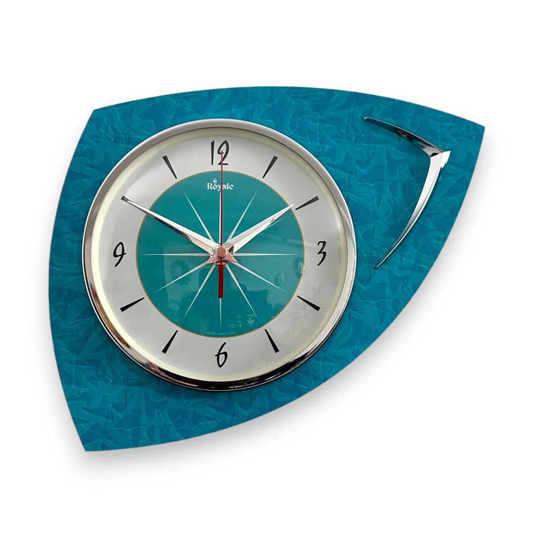 Mid Century Modern Atomic Retro Wall or Mantle Clock - the Vertex by ...