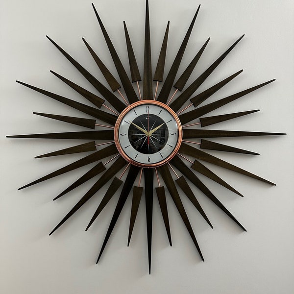 Starburst Clock - Etsy