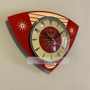 Colour Etched Trianguloid Laminate Caravan Wall Clock From Royale ...