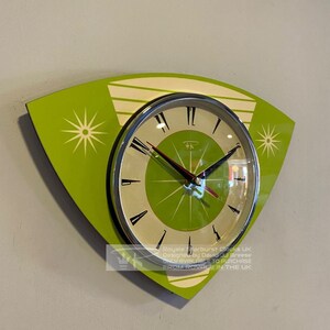 Colour Etched Trianguloid Laminate Caravan Wall Clock From Royale ...