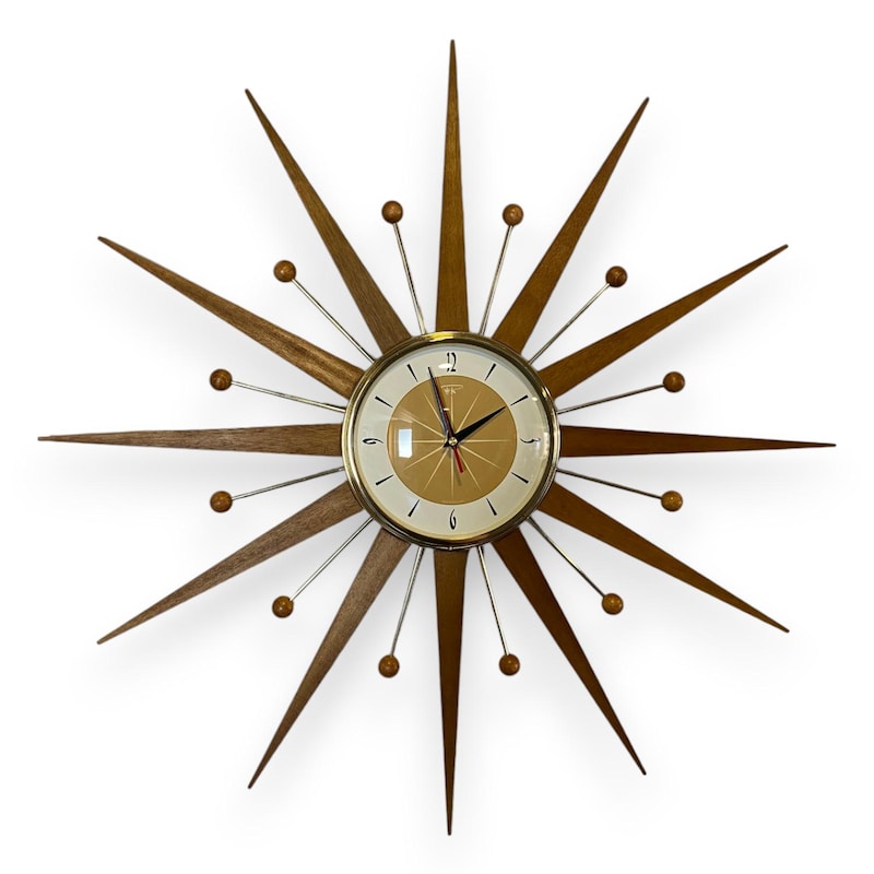 Starburst Clock - Etsy