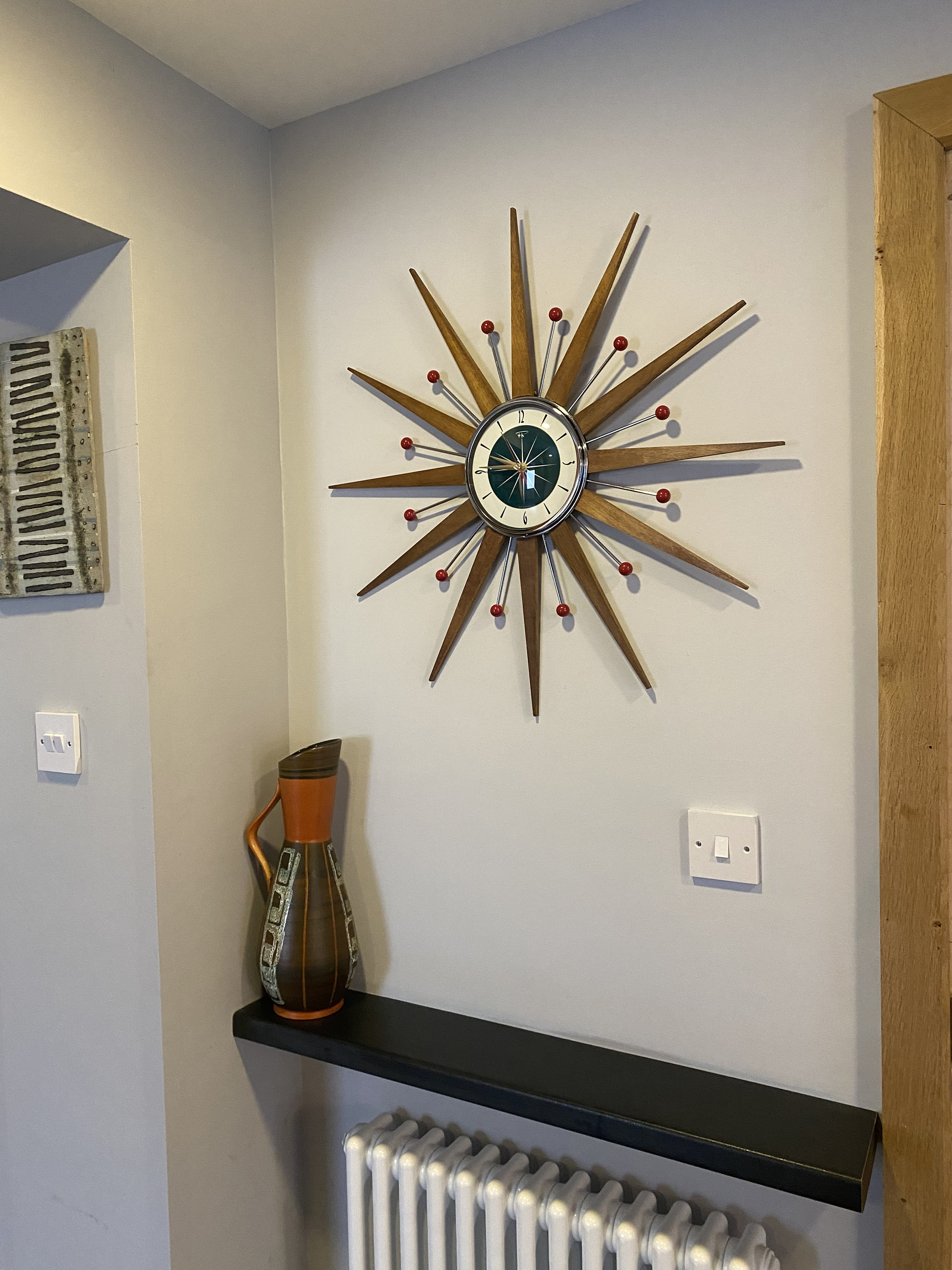 27 inch Hand Made Mid Century style Starburst Clock by Royale | Etsy