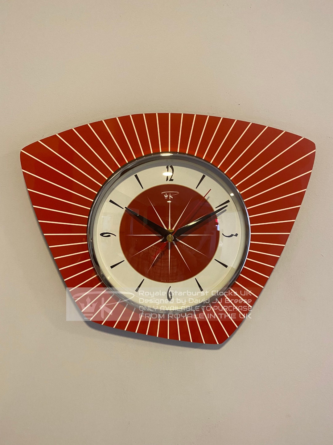 Royalexe Laminated Asymmetric Wall Clock From Royale - Midcentury ...