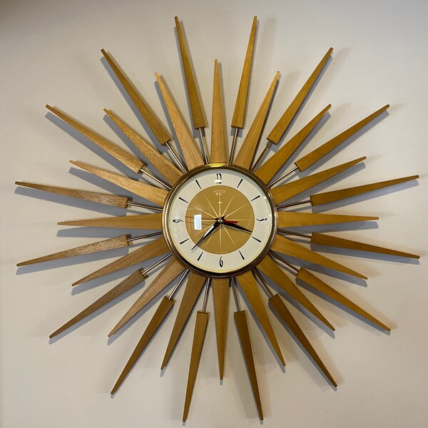 Starburst Clock - Etsy