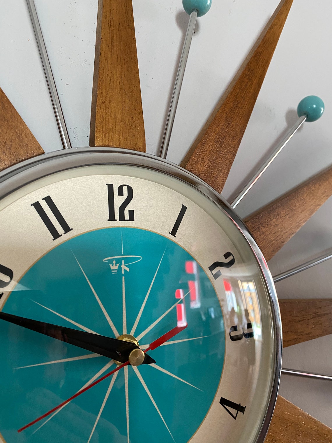 21 Inch Hand Made Mid Century Style Starburst Sunburst Clock - Etsy