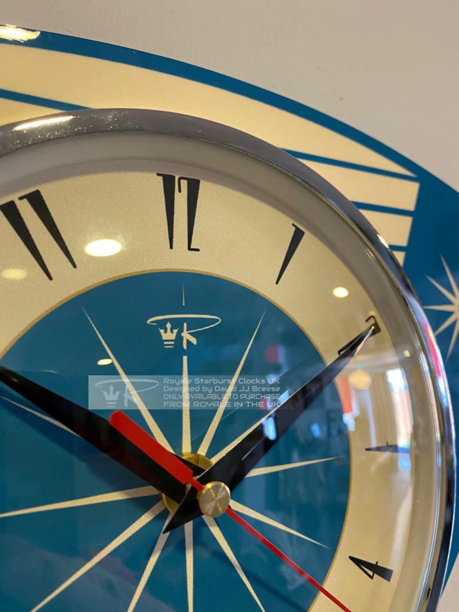 Colour Etched Trianguloid Laminate Caravan Wall Clock From - Etsy