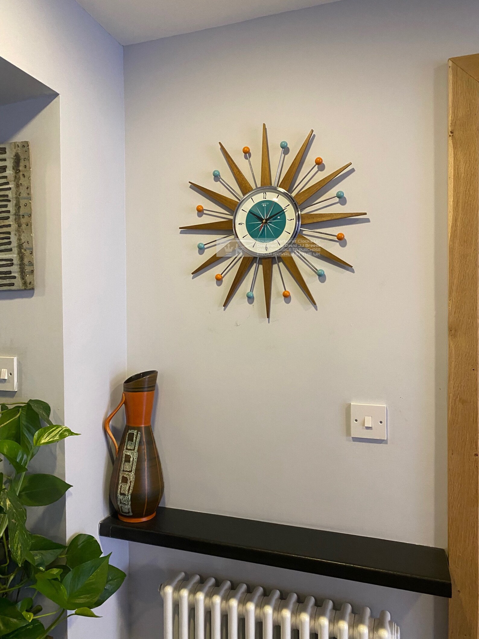 21 Inch Hand Made Mid Century Style Starburst Clock by Royale - Etsy