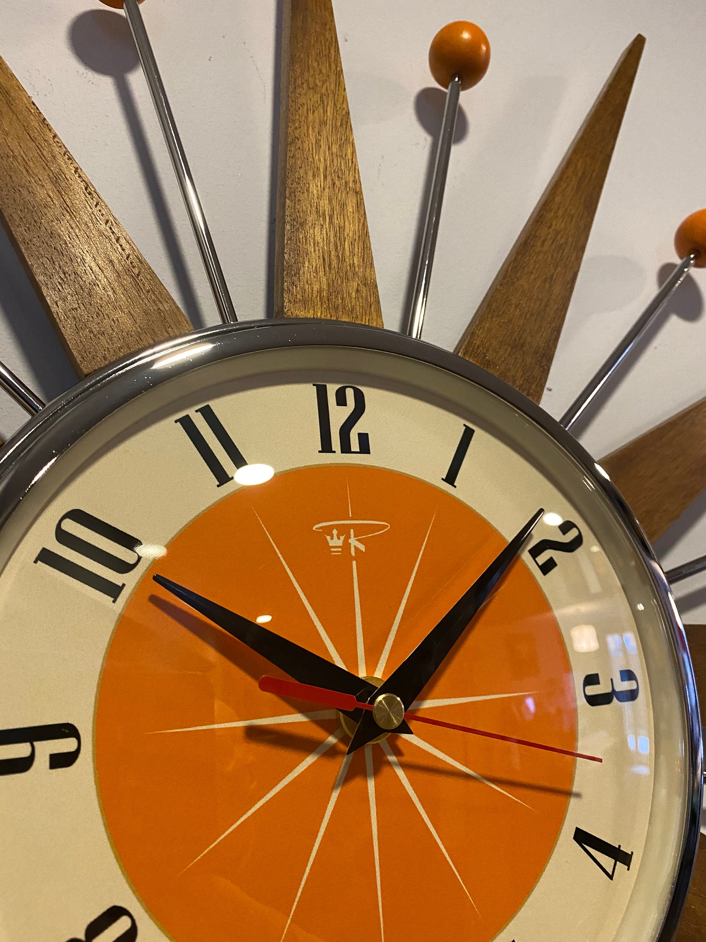 21 Inch Hand Made Mid Century Style Starburst Clock by Royale | Etsy