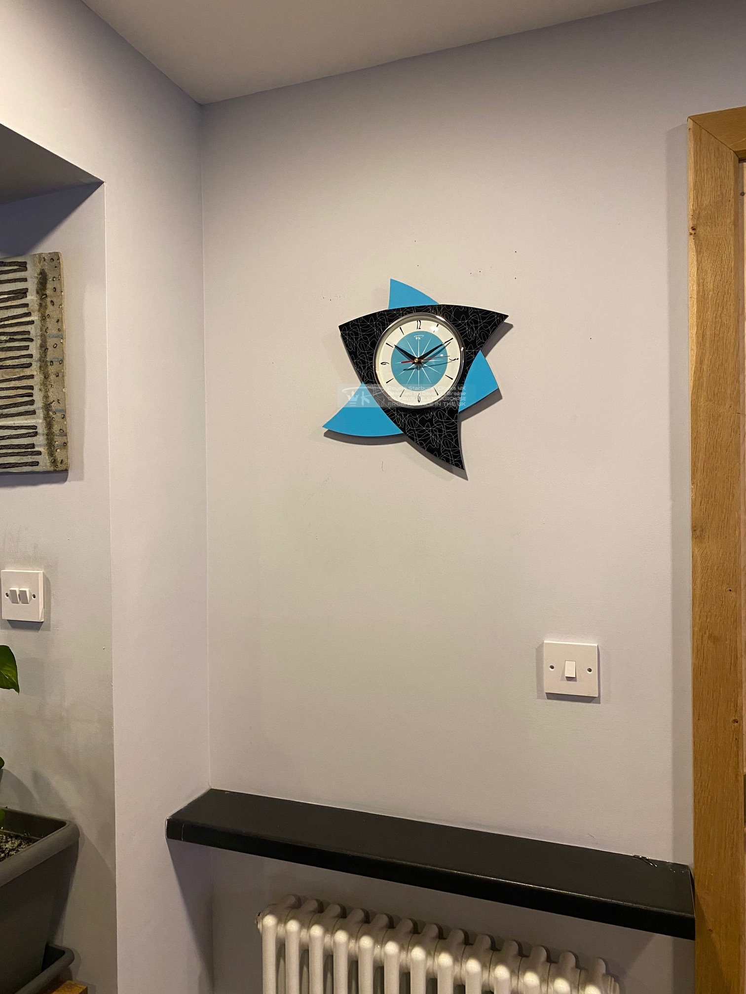 Royalexe Wall Clock by Royale Midcentury Atomic Double - Etsy UK