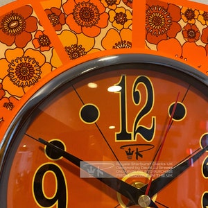 Handmade 1970's Style Royale Laminate Wall Clock With Lucy Wilding ...