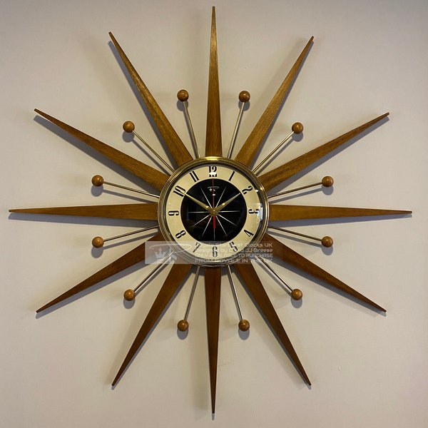 Starburst Clock - Etsy