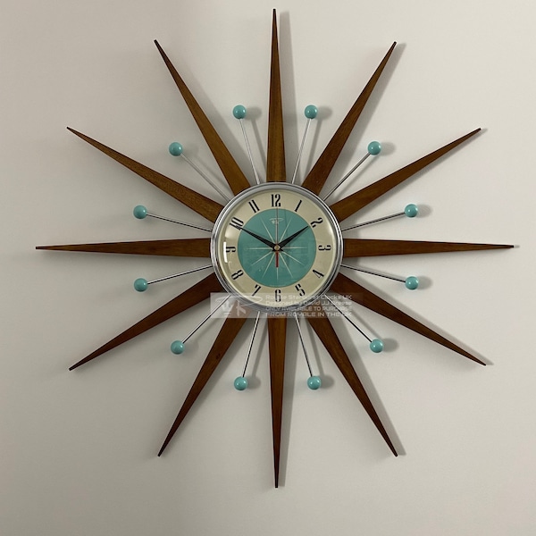 Atomic Starburst Clock - Etsy