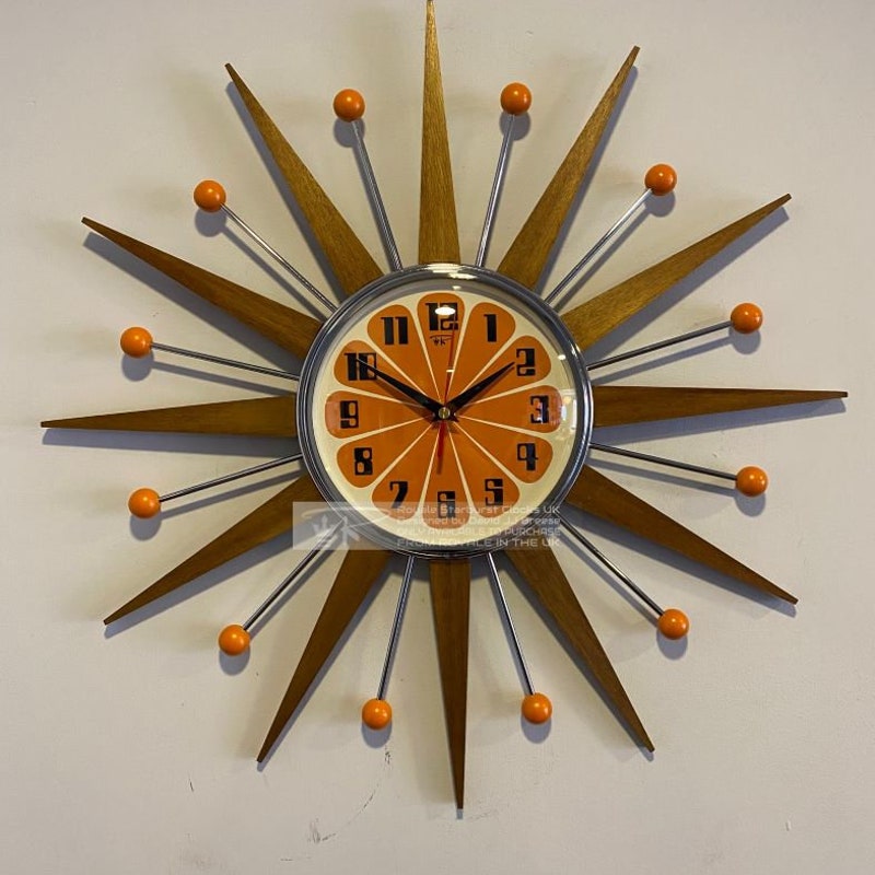 Sunburst Clock - Etsy