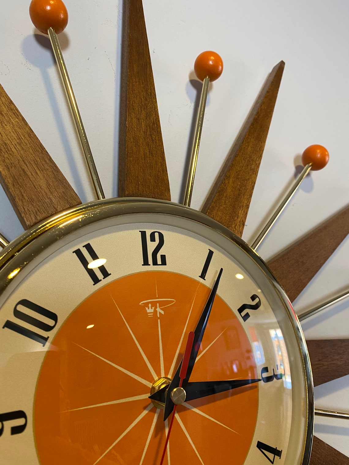 21 Inch Hand Made Mid Century Style Starburst Clock by Royale | Etsy