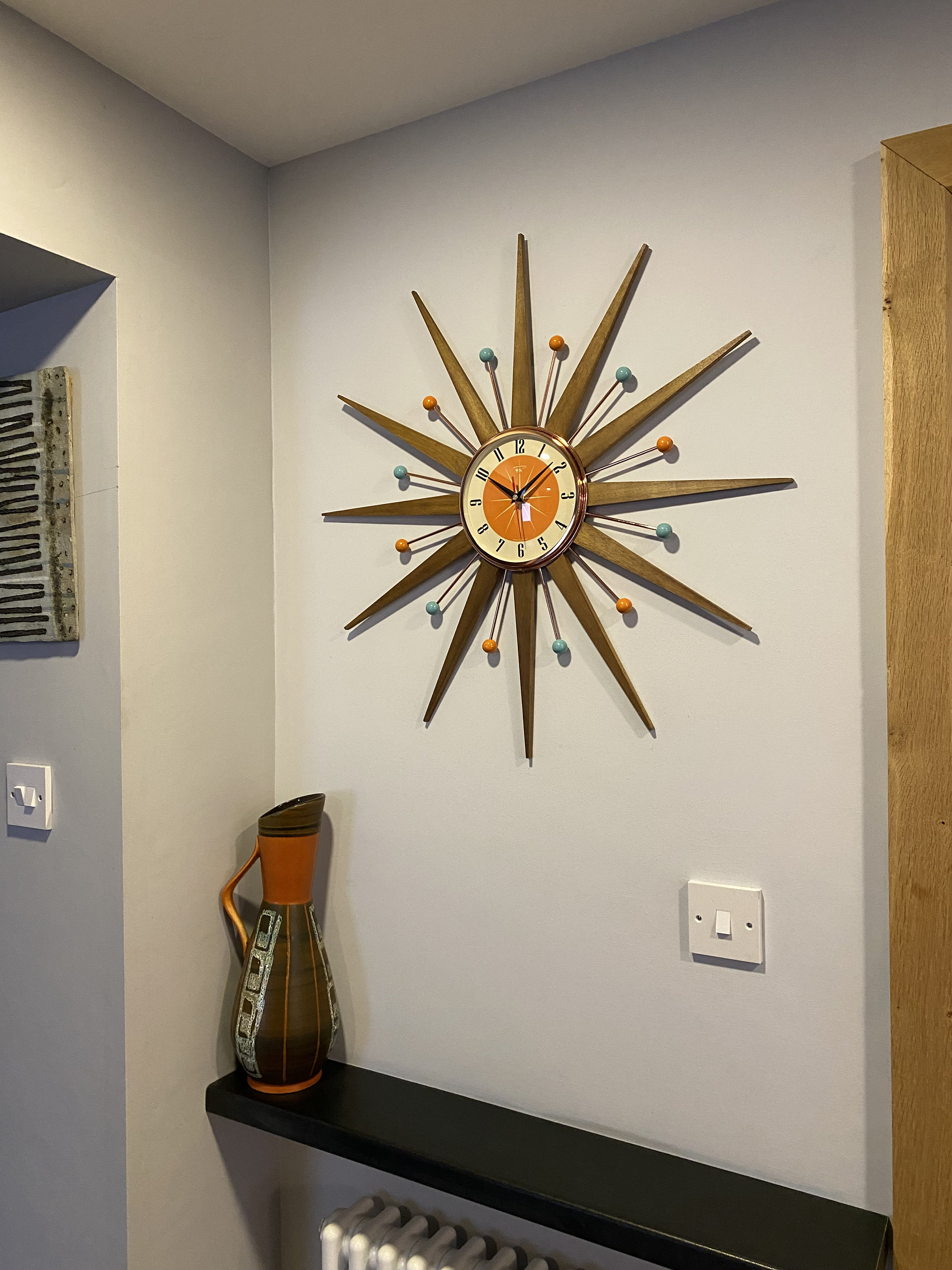 27 Inch Hand Made Mid Century Style Starburst Clock by Royale - Etsy