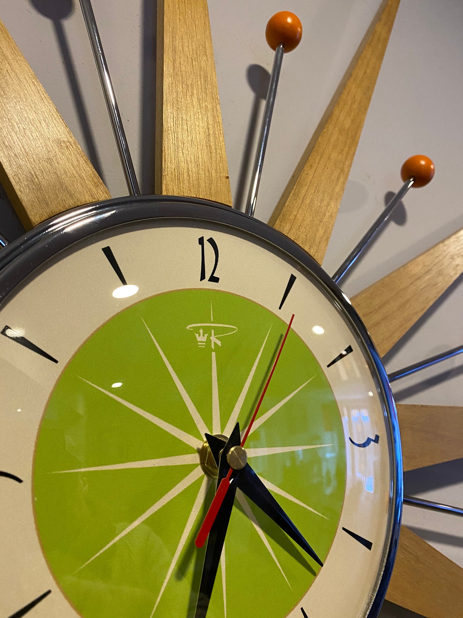27 Inch Hand Made Mid Century Style Starburst Sunburst Clock - Etsy UK