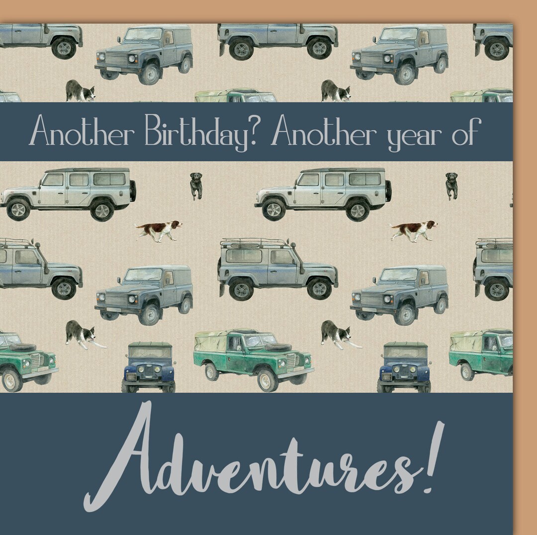 4 X 4 off Roader Birthday Card - Etsy Ireland