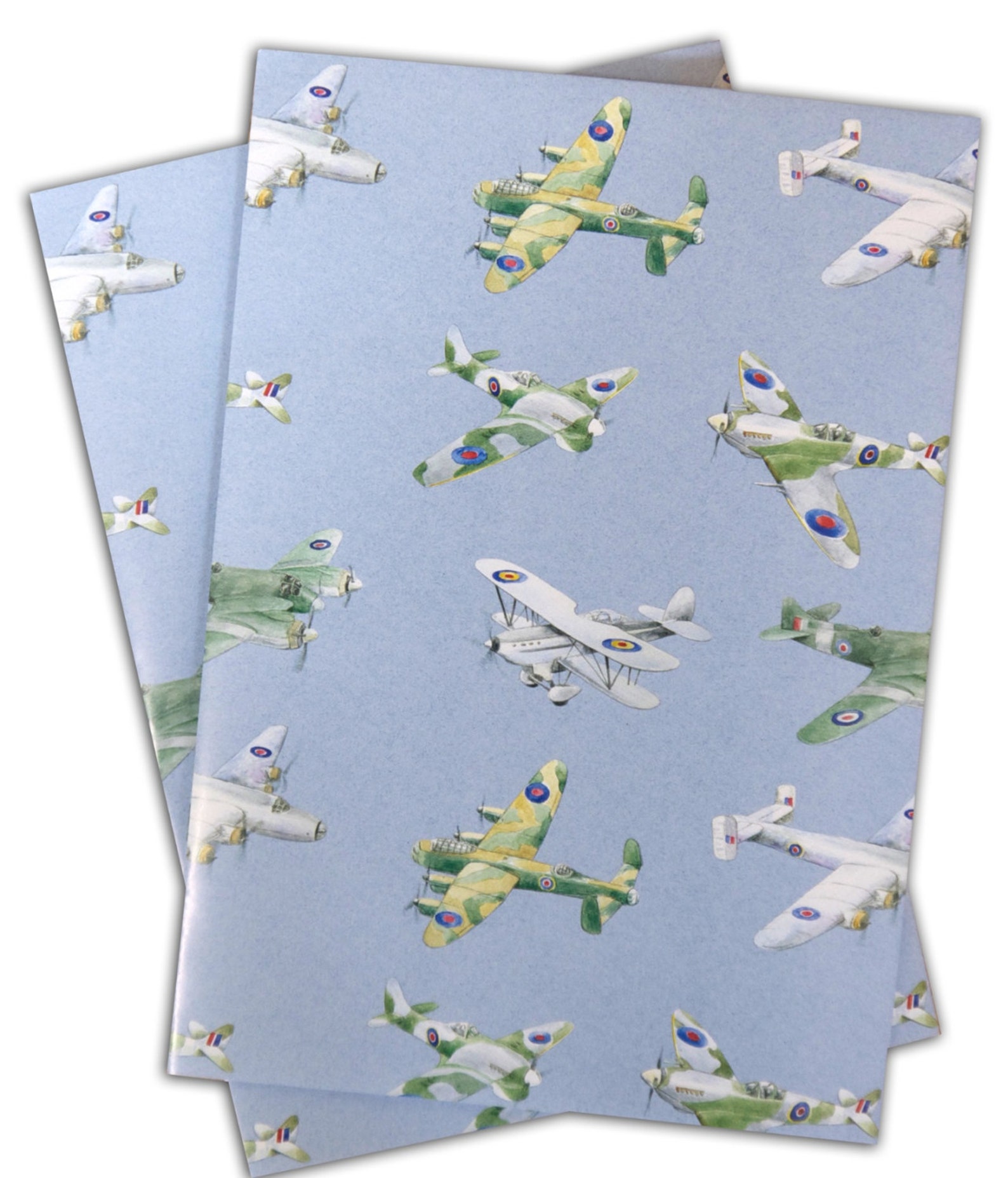 Plane aeroplane airplane wrapping paper 2 sheets and 2 | Etsy