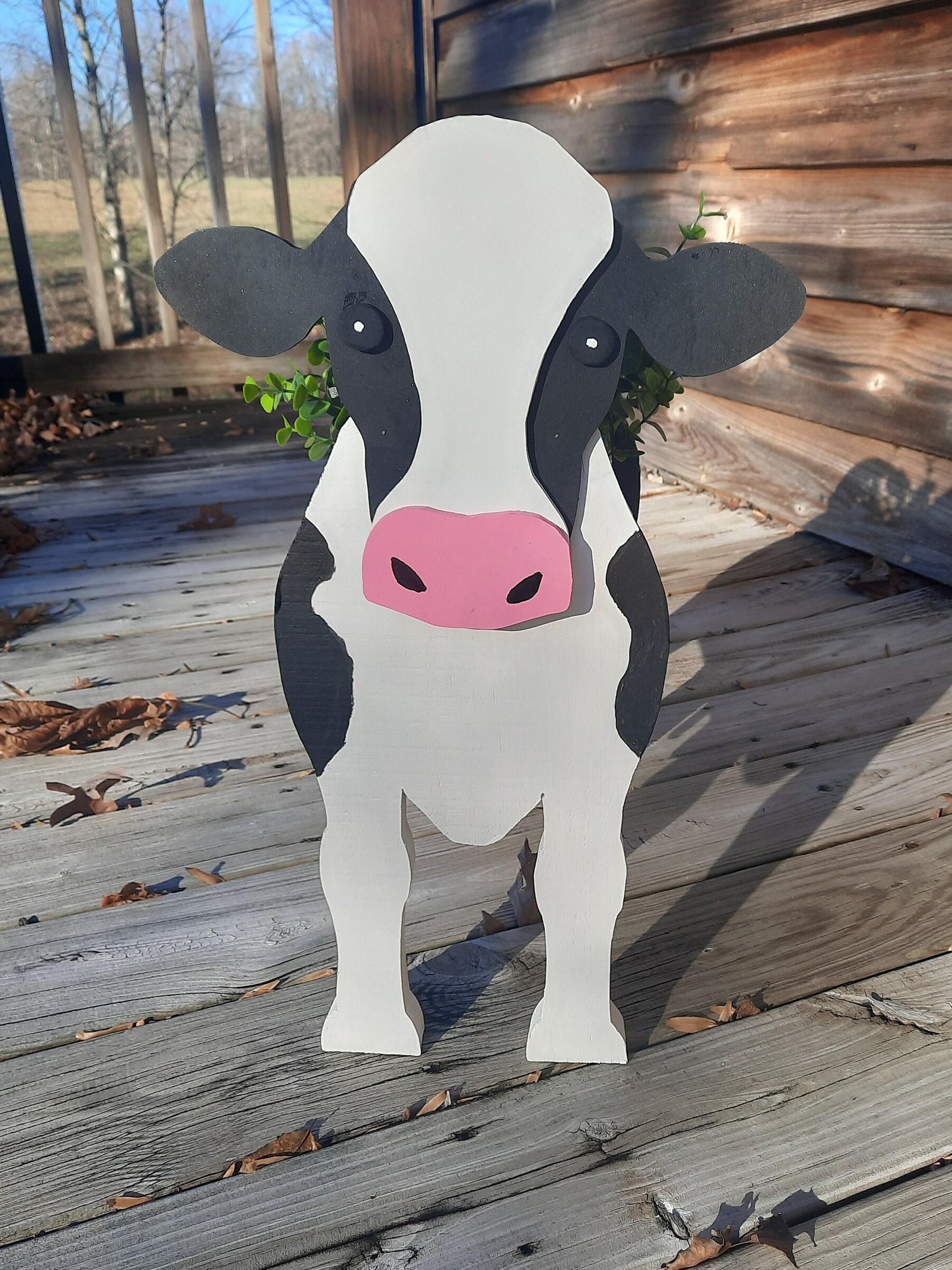 Cow Flower Planter, Wood Planter, Farm Gift, Gift for Her, Gift for Him ...