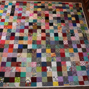 CALIFORNIA KING Patchwork Quilt Custom Made to Order Scrappy Patchwork ...