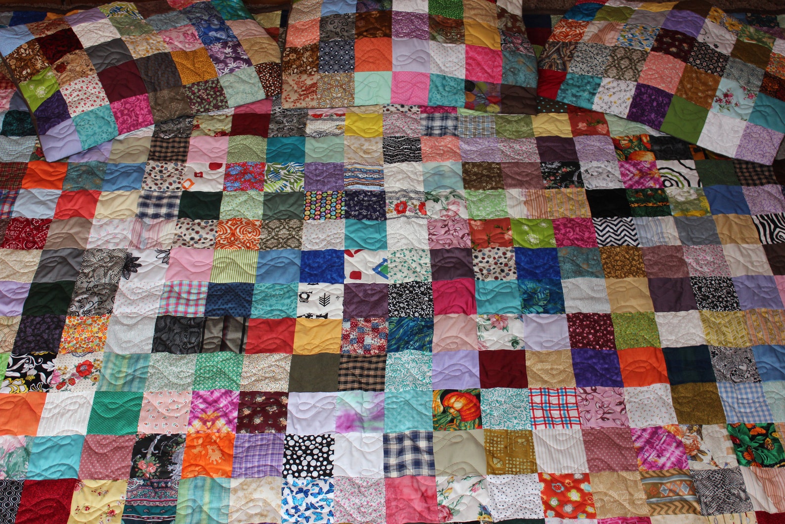 CALIFORNIA KING Patchwork Quilt Custom Made to Order Scrappy - Etsy