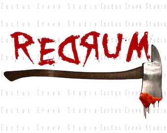 Redrum Bloody Axe PNG File Digital Download Sublimation - Etsy