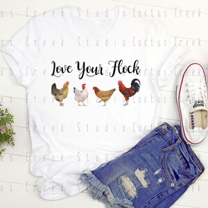 Love Your Flock | PNG File | Digital Download | Sublimation | Chickens ...