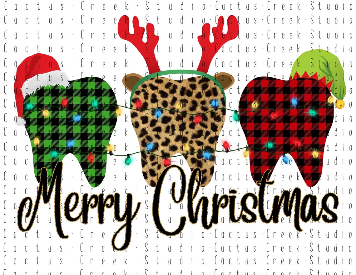Merry Christmas Teeth PNG File Digital Download | Etsy