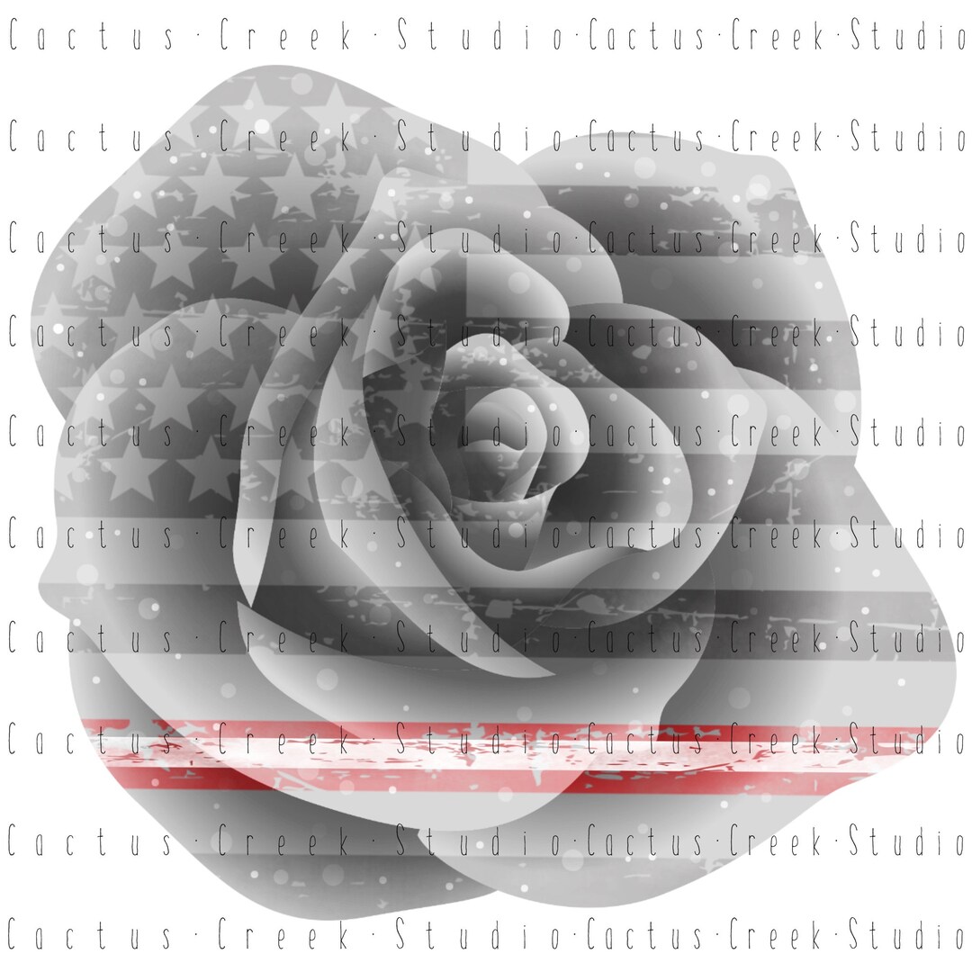 Thin Red Line Nurse Flag Rose | PNG File | Digital Download ...