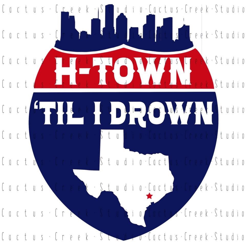 H-Town Til I Drown PNG File Digital Download Sublimation | Etsy