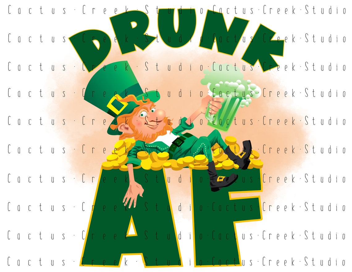 Drunk AF PNG File Digital Download Sublimation St. - Etsy