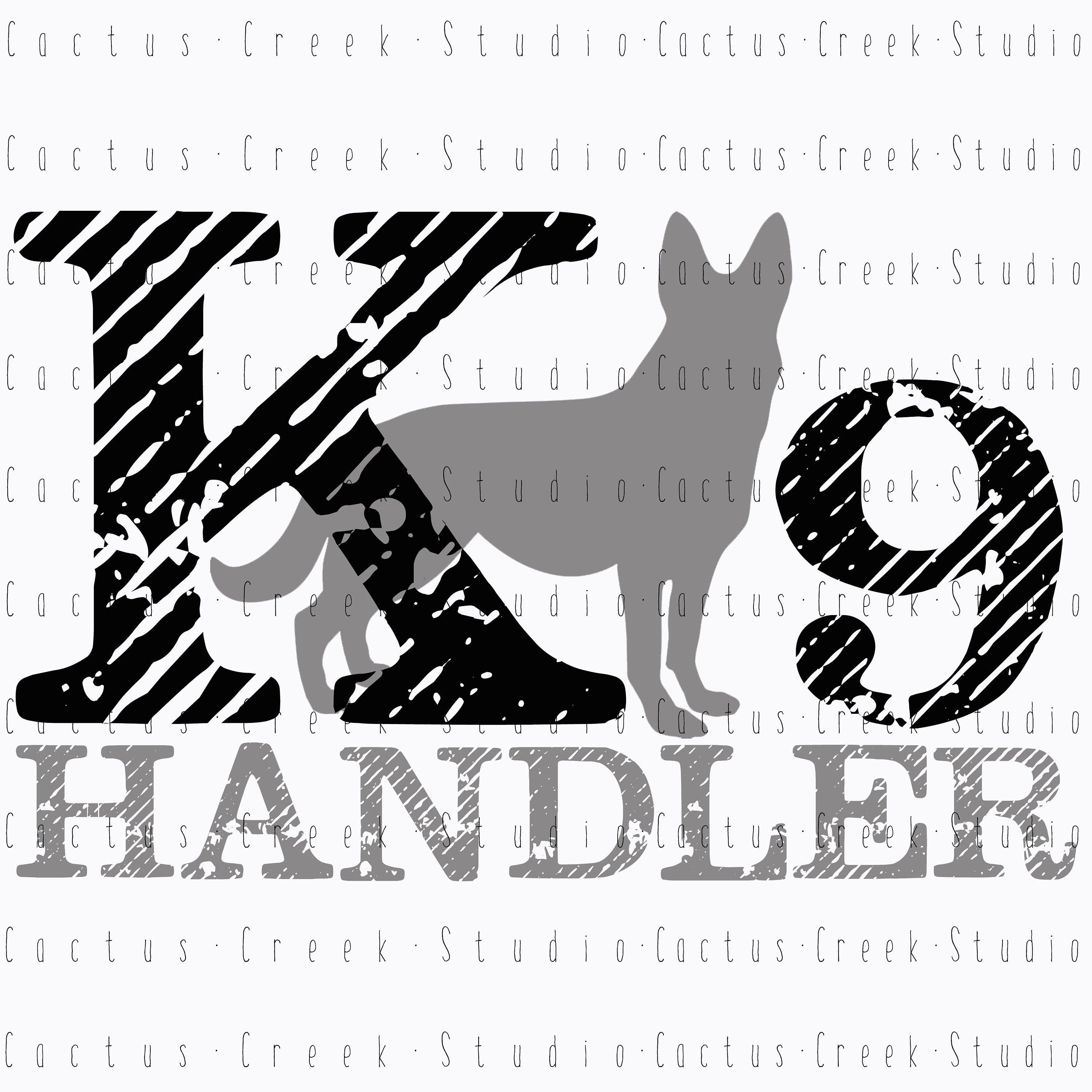 K-9 Handler With German Shepherd Silhouette PNG File - Etsy Singapore