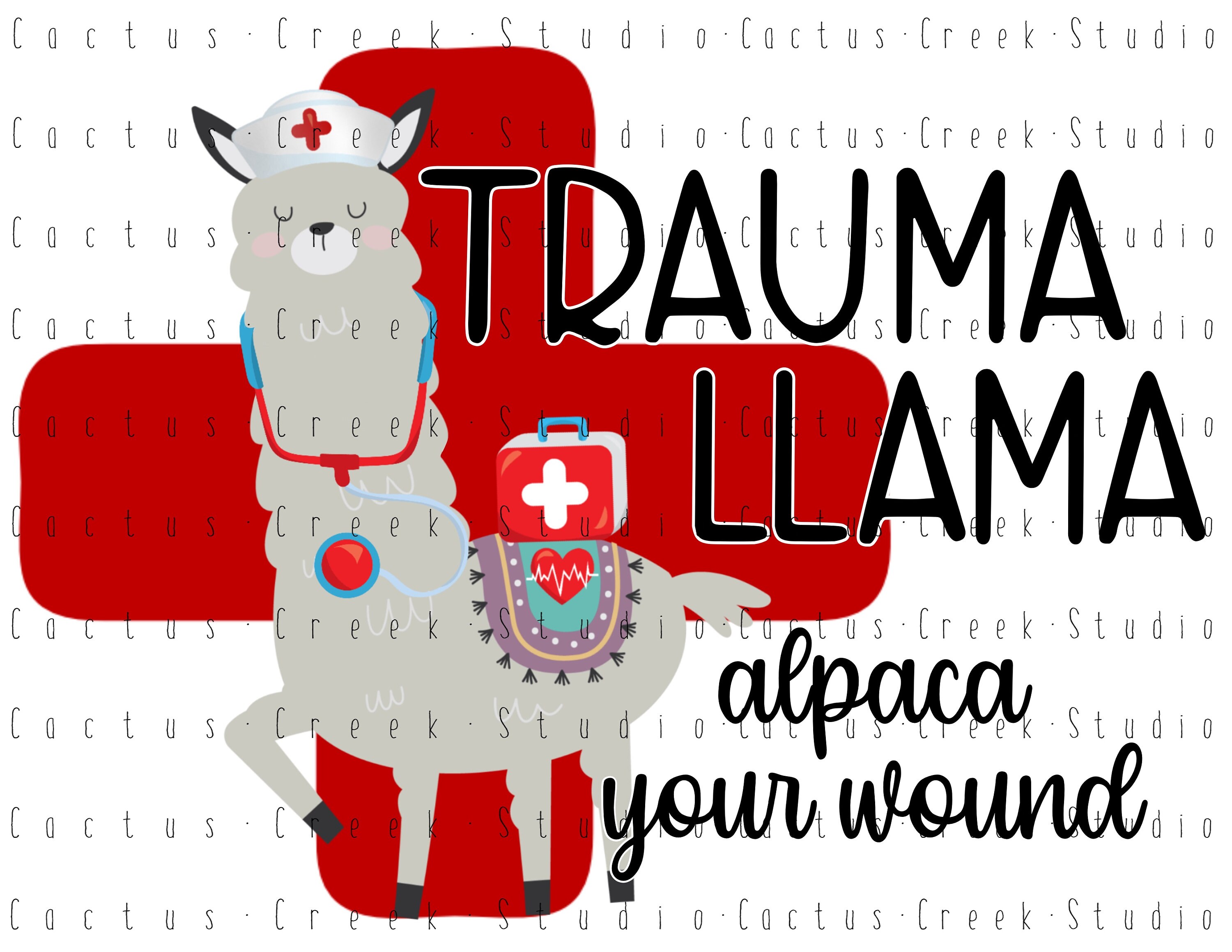 Trauma Llama Alpaca Your Wound | PNG File | Digital Download ...