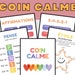Set of 17 CALMING CORNER POSTERS, Printable Feelings Chart, Breathing ...
