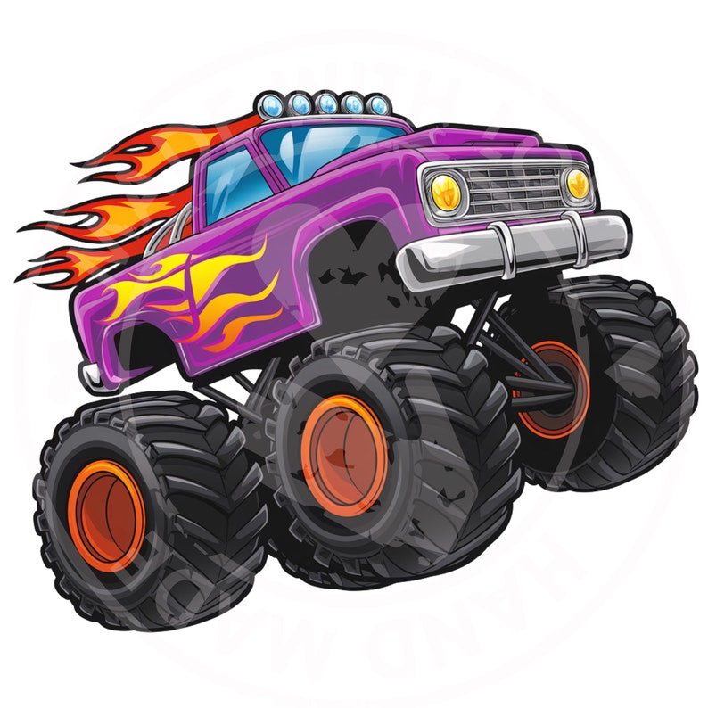 Purple Monster Truck PNG, Off-road Design, Sublimation - Etsy
