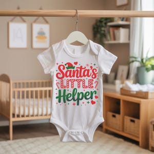 Santa’s Little Helper PNG | Cute Christmas Png | Funny Holiday Design ...