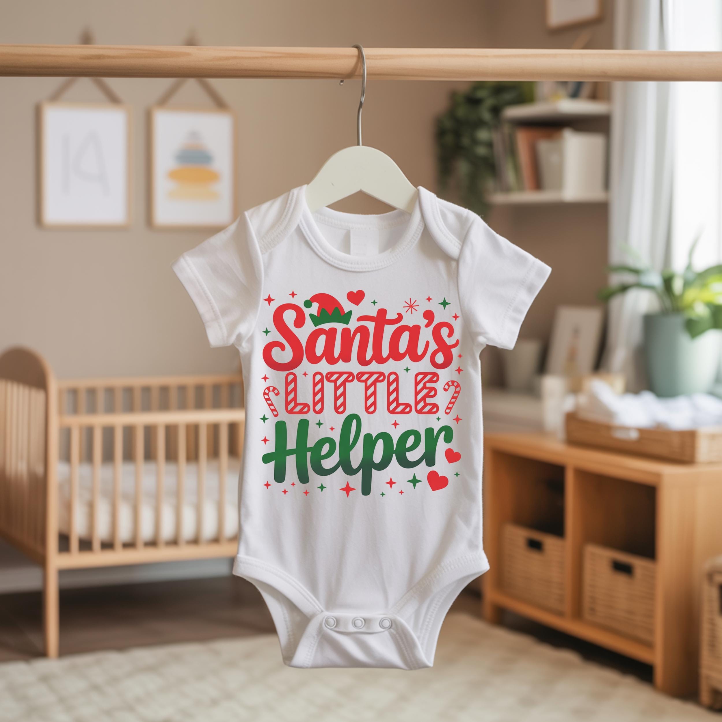 Santa’s Little Helper PNG | Cute Christmas Png | Funny Holiday Design ...